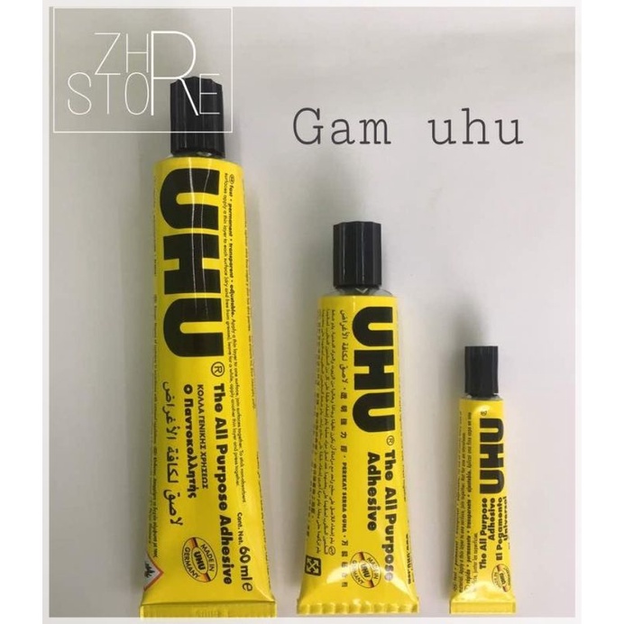 Gam uhu / Original uhu all Purpose adhesive glue ( 20ml/ 35ml/60ml ...