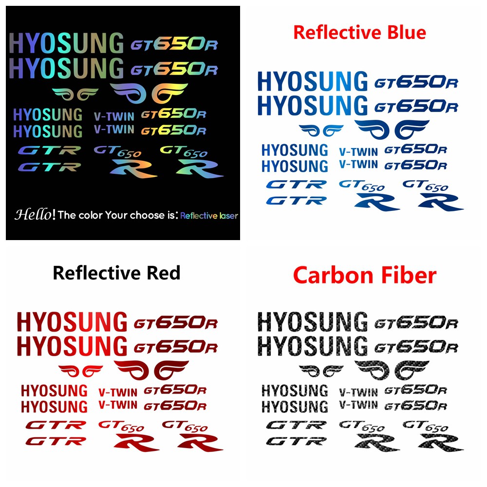 Newest HYOSUNG GT 650R Carbon Fiber Sticker Vinyl Decal For Motorcycle ...