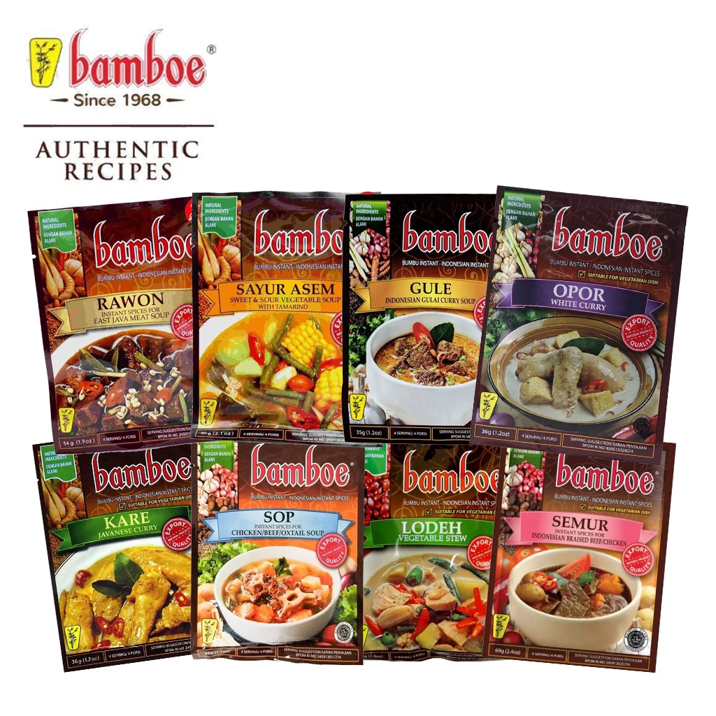 HALAL Bamboe Perencah Bumbu Seasoning Indonesian Instant Soup Rawon ...