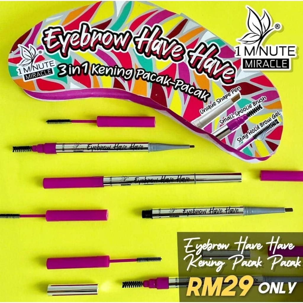 1 MINUTE MIRACLE EYEBROW (1MME) HAVE HAVE | Shopee Malaysia