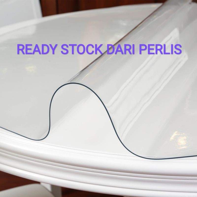 Alas meja tebal 2.0mm plastik meja kaca Plastik PVC soft pvc plastik ...