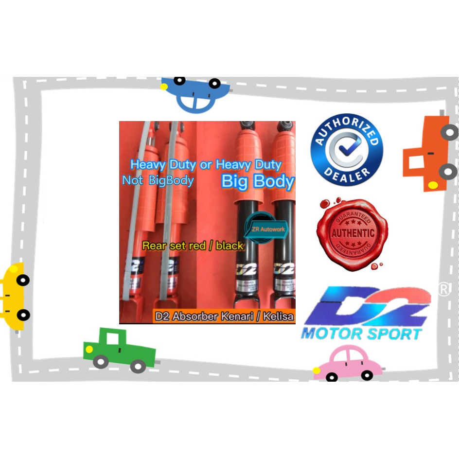 New D2 Absorber Kancil/ MYVI SE LagiBest Icon '05-17/ Viva/ Kelisa ...