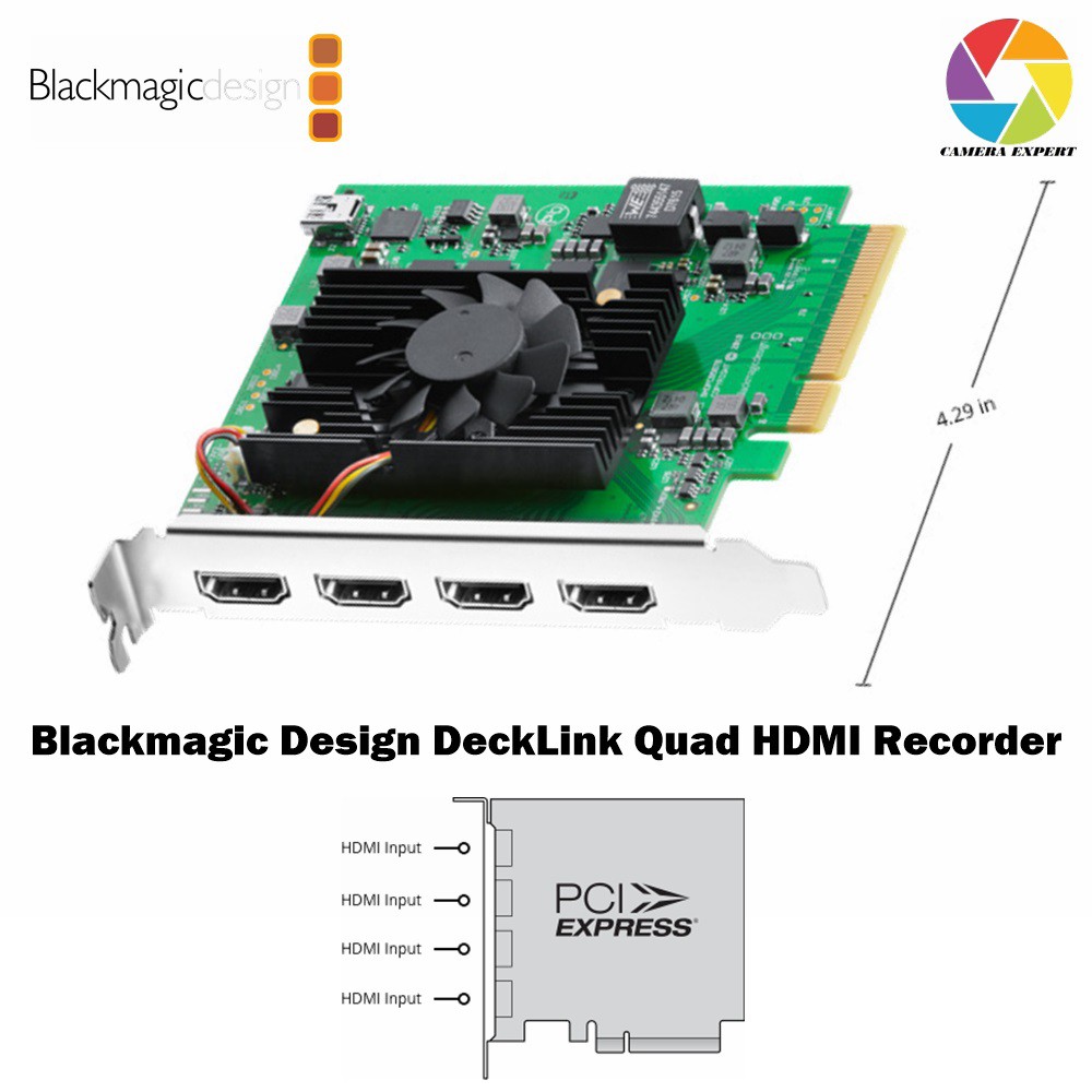 Blackmagic Design DeckLink Quad HDMI Recorder Capture Card ( BDLKDVQDHDMI4K ) | Shopee Malaysia
