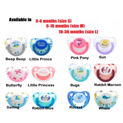 AUTUMNZ Orthodontic Baby Silicone Soother With Hygiene Cover Puting ...