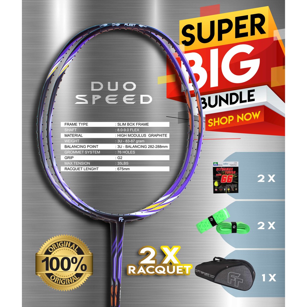 FELET Duo Speed Nano Technology Black/Purple BIG BUNDLE - 100% Original ...