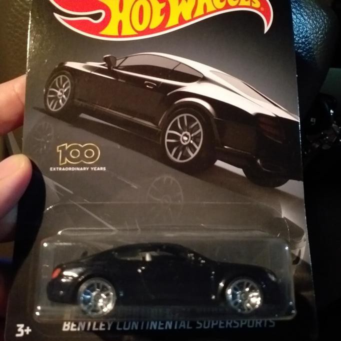 Hot Wheels 100 Years Bentley Continental Supersports Black | Shopee ...