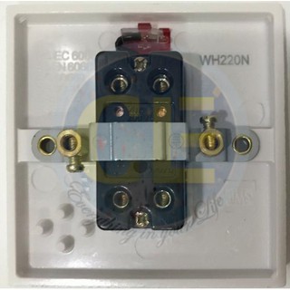 UMS WH220N 20A DOUBLE POLE WATER HEATER SWITCH WITH NEON INDICATOR UMS 20A 250V AIR COND SWITCH ...