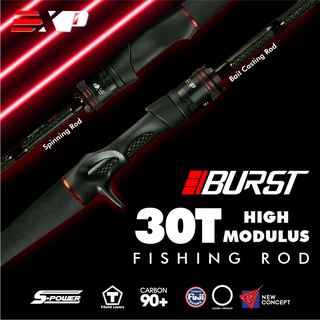 EXP BURST ROD Carbon Fiber 2PCS Fishing Rod Medium Light M Medium Heavy ...