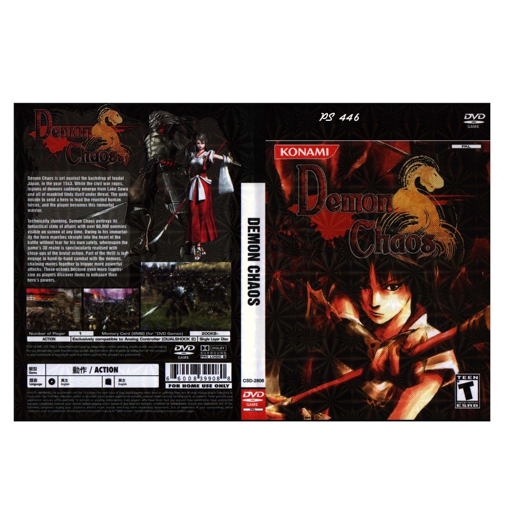 PS2 GAME COLLECTION DEMON CHAOS | Shopee Malaysia