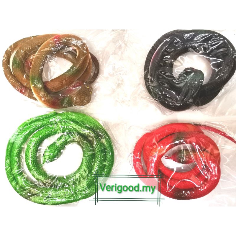 Simulasi Ular getah tiruan ular pelik mainan kanak getah lembut rubber ...