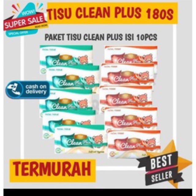 Cleanplus Tissue Saving Package 180 Sheets (10 pcs) | Shopee Malaysia