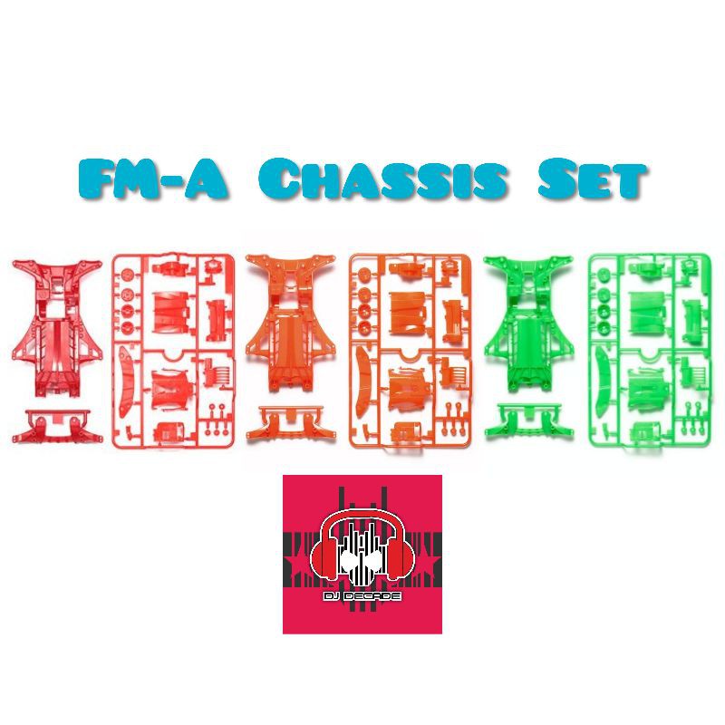 TAMIYA FM-A FMA FLUORESCENT CHASSIS SET (RED ORANGE GREEN) | Shopee ...