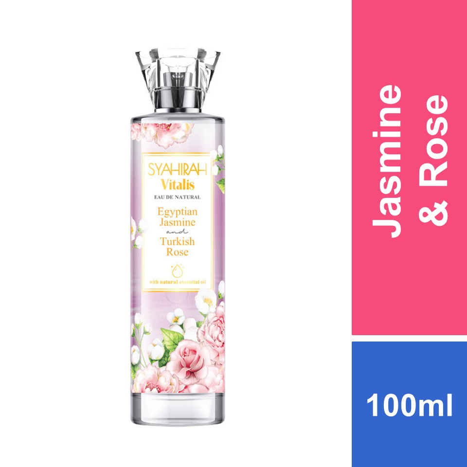 Syahirah Vitalis EDN Egyptian Jasmine & Turkish Rose 100ml | Shopee ...