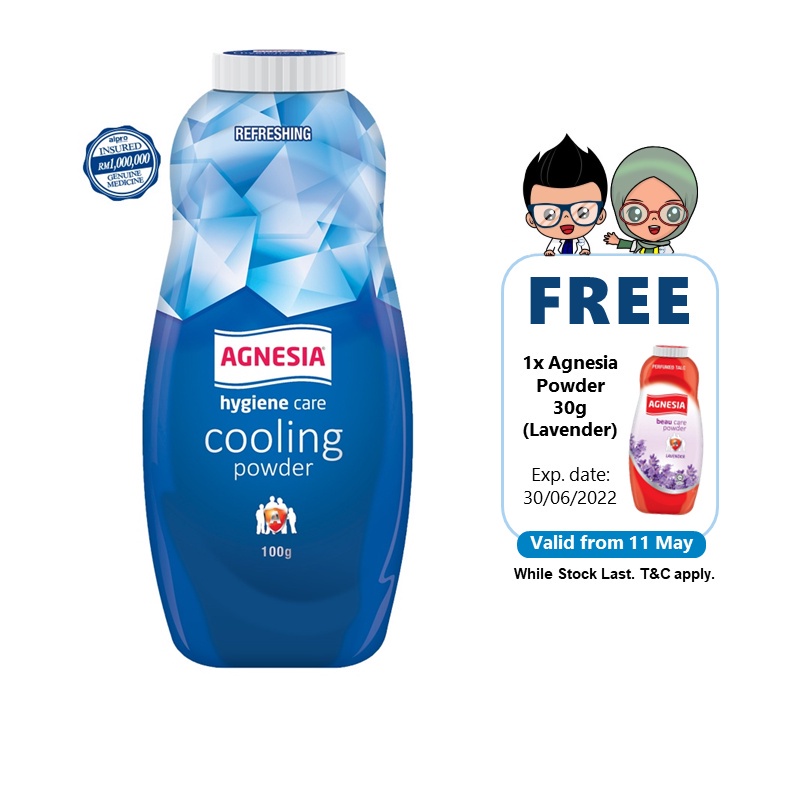 Agnesia Hygiene Care Cooling Powder 100g | Shopee Malaysia
