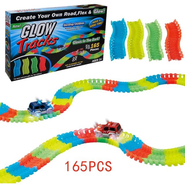 Big Size Magical Glow Racing Track Set Track Car Flexible Glowing ...