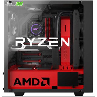 StickerMod RYZEN +AMD Vinyl Decal Sticker for PC Case | Shopee Malaysia