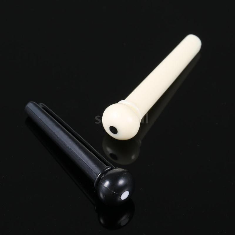 Plastic Acoustic Guitar Bridge Pin Bridge Saddle And Nut String Pin ...
