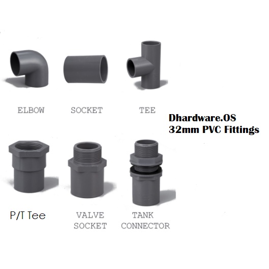 32mm PVC Fittings (32mm/1 1/4"inch) | Shopee Malaysia