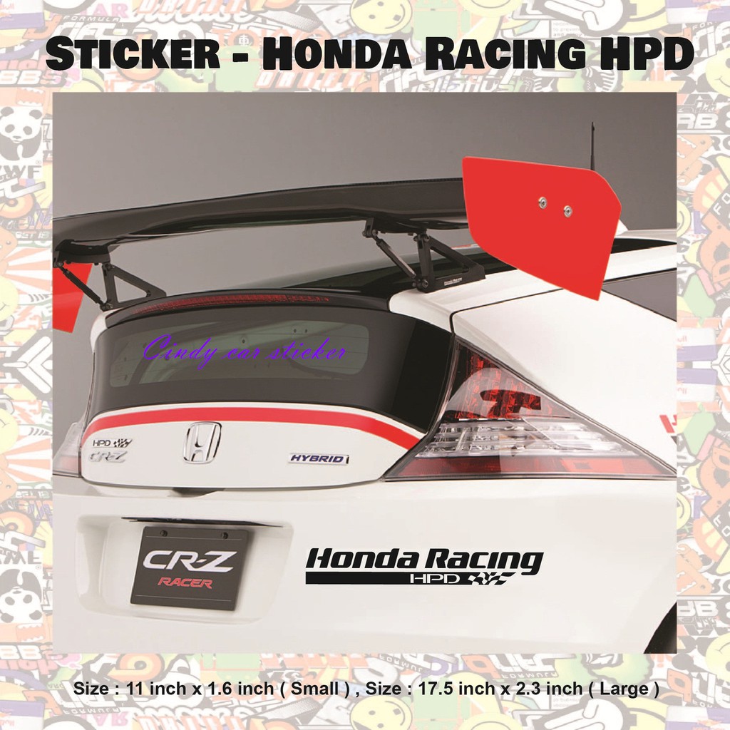 HONDA RACING STICKER 17.5CM | Shopee Malaysia
