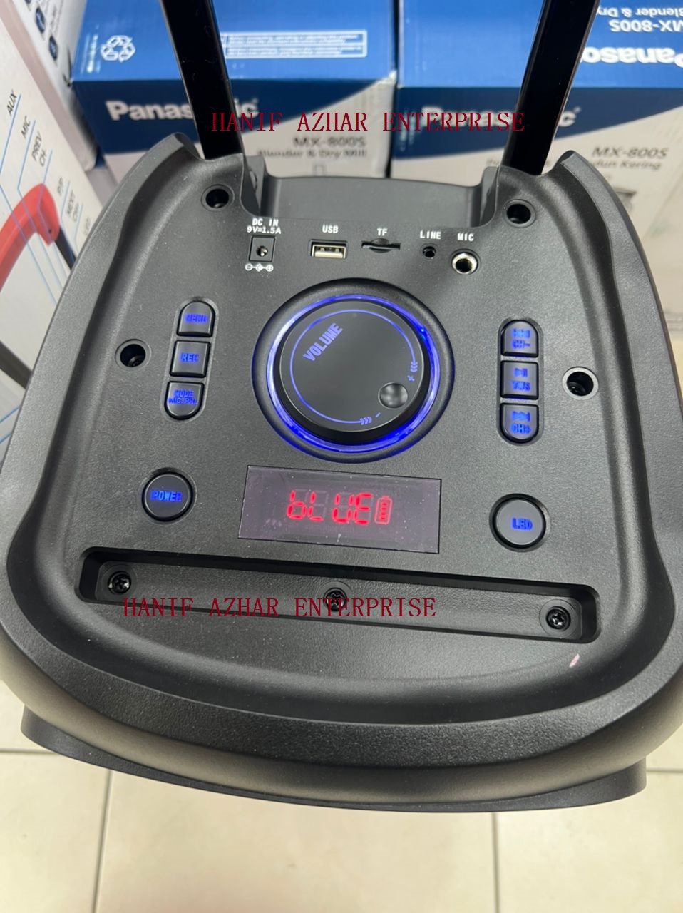 SPEAKER POWERFULL SOUND MULTIMEDIA DJ TROLLEY SPEAKER NDR-128 Rechargeable Party Speaker with ...