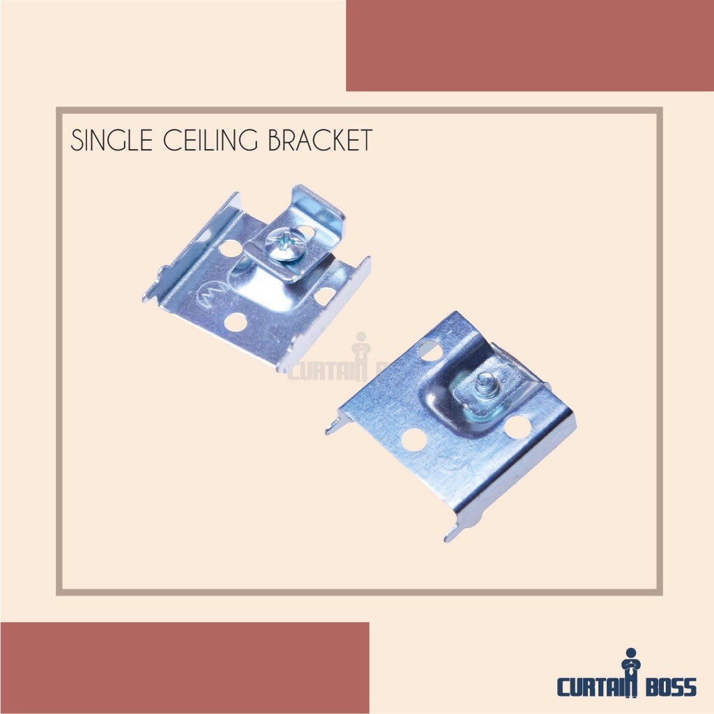 Bracket Siling Rel Langsir Super Doso Jenis Single (Super Doso Curtain Track Ceiling Bracket ...