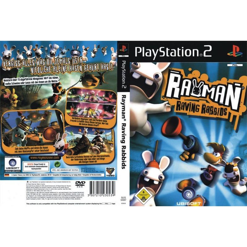 PS2 CD GAMES (Rayman Raving Rabbids) | Shopee Malaysia