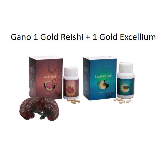 Gano 1 Reishi Gold & 1 Excellium Gold ( ganoderma lucidum ) Gano Excel ...