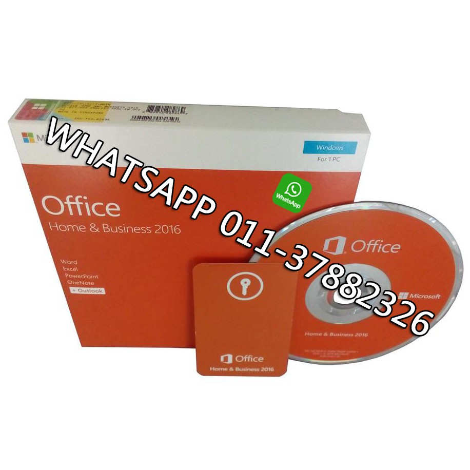 Microsoft Office Home and Business 2016 (retail box) (wich original dvd ...