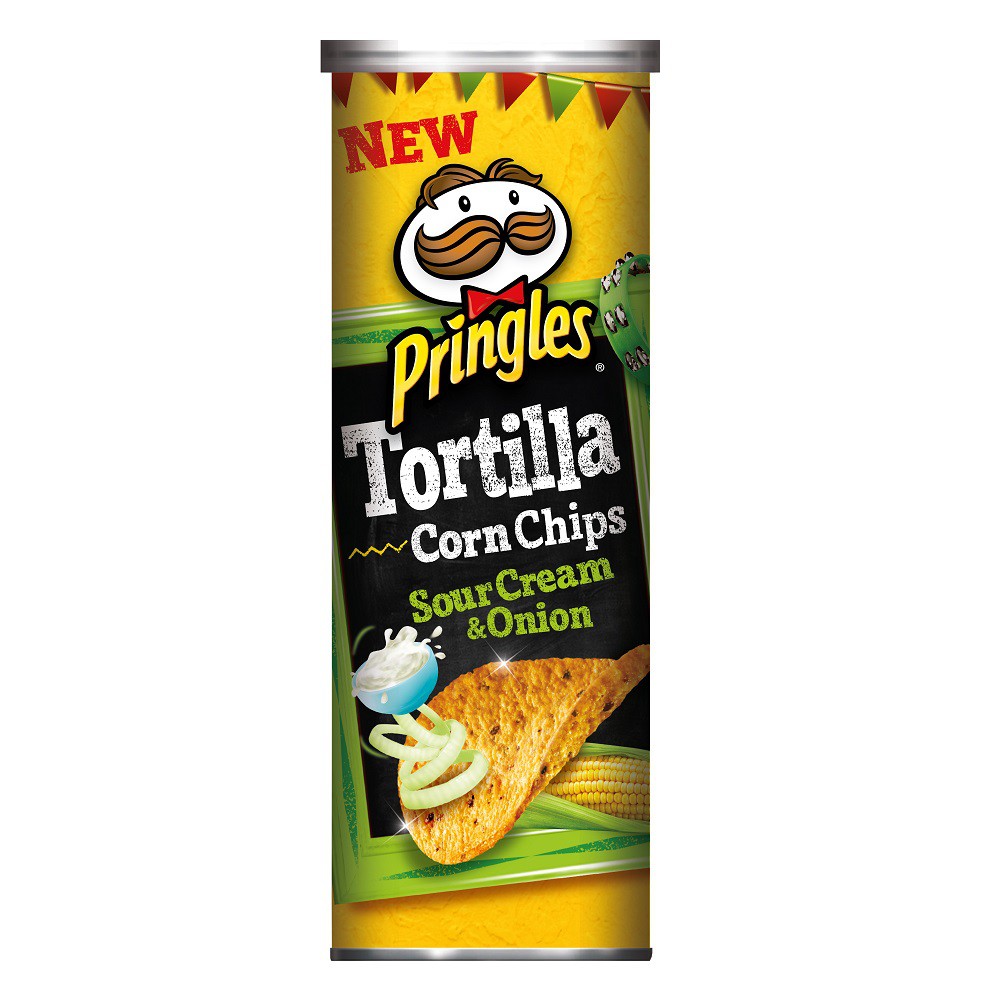 Pringles Tortilla Corn Chips - Sour Cream & Onion 110g | Shopee Malaysia