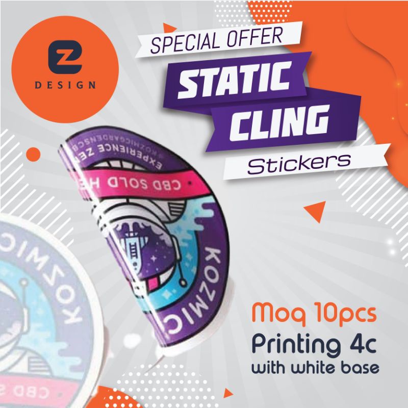 Car sticker / Static cling sticker / window sticker / custom sticker ...