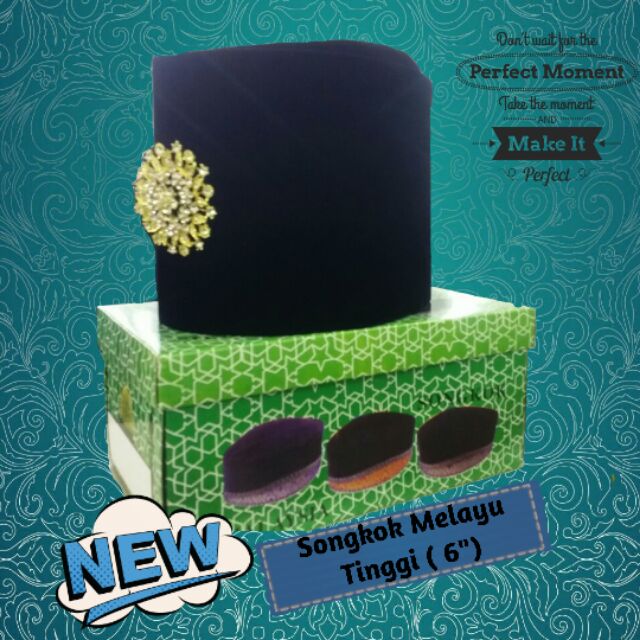 Songkok Melayu Tinggi 6" (Saiz Besar) | Shopee Malaysia