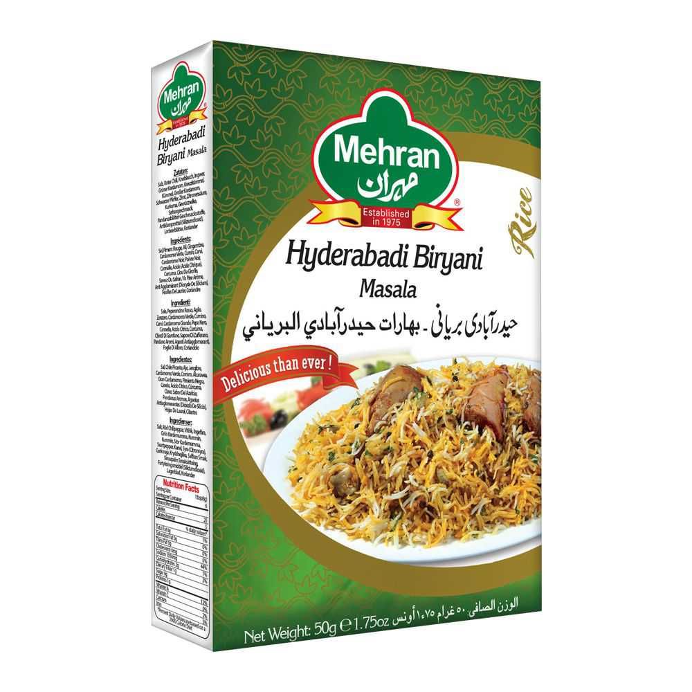 Mehran Hyderabadi Biryani Masala Mix 50g | Shopee Malaysia