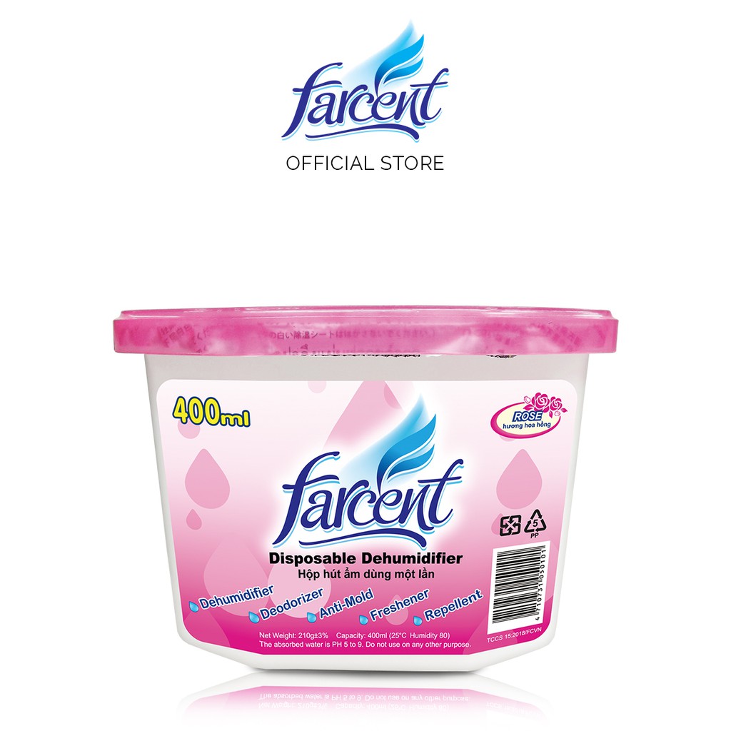 Farcent Dehumidifier Disposable - Rose/Lavender/Charcoal | BeeCost