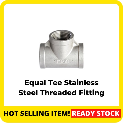Tee Stainless Steel SUS304 Threaded Fitting | Shopee Malaysia