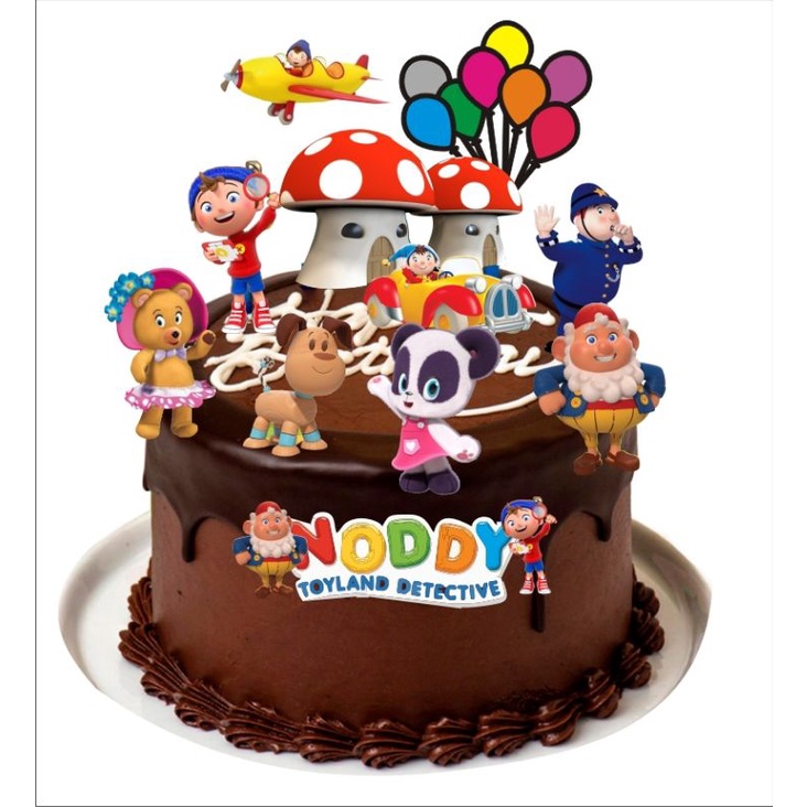 noddy Toyland detective cake topper (1pc) | Shopee Malaysia