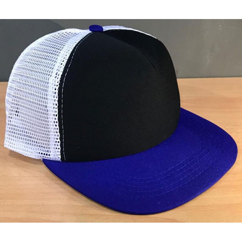 Trucker Cap Kosong Dewasa - Putih / Hitam / Biru | Shopee Malaysia