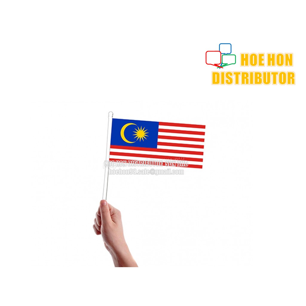 Bendera Tangan Malaysia Hand Flag 15cm x 30cm / 6 Inch x 12 Inch / 6x12 ...