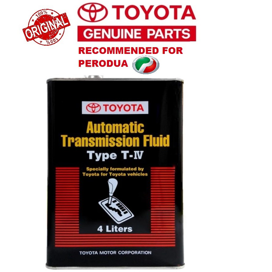 Original Automatic Transmission Fluid ATF TOYOTA Type T-IV | Shopee ...