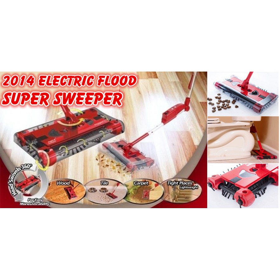 Housekeeping Swivel Sweeper(Red) | Shopee Malaysia