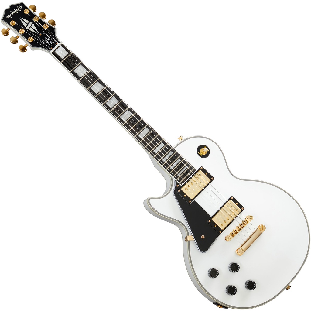 Epiphone Lefty Les Paul Custom Alpine White Electric Guitar | Shopee ...