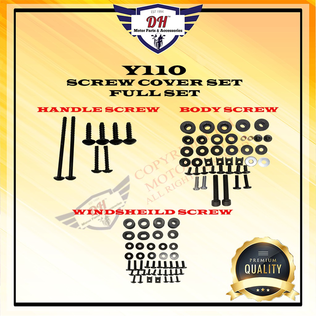 Y110 SS SCREW COVER SET YAMAHA FULL SET | Shopee Malaysia