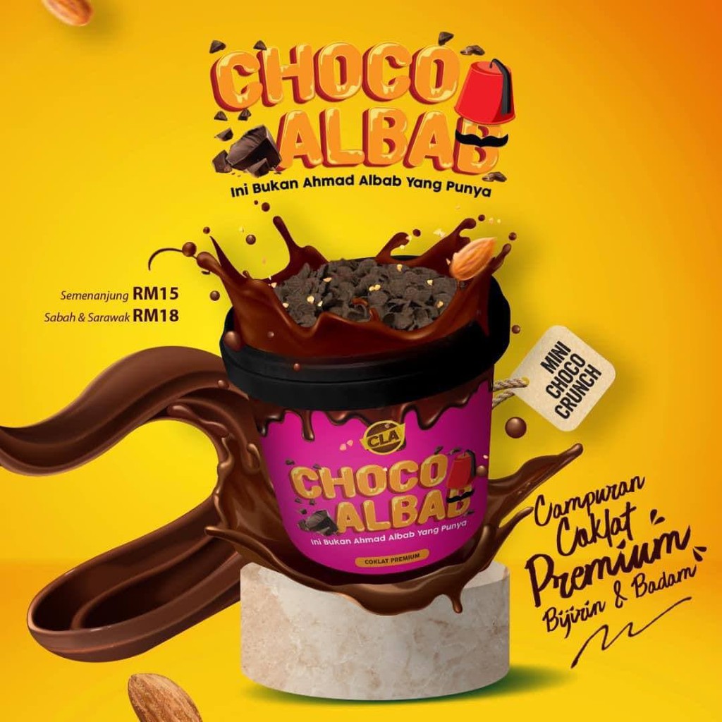 Choco Albab with Premium Chocolate and Almond (CHOCO JAR) | Shopee Malaysia