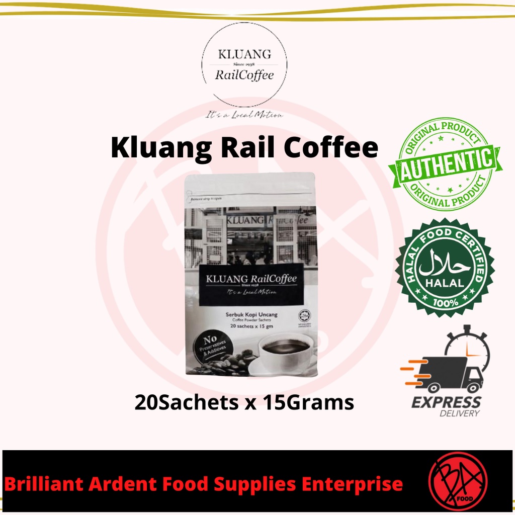 Original Kluang Rail Coffee 300gm Serbuk Kopi KluangRail Railway (20’s ...
