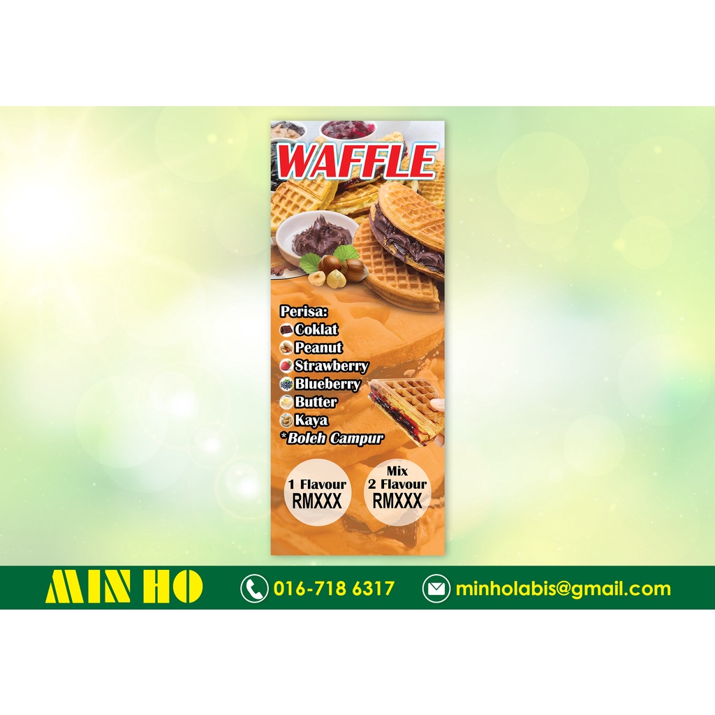 Bunting Waffle Flavour (Custom Design) | Shopee Malaysia