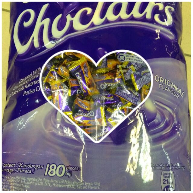 Cadbury choclairs 180 pcs / Milk Chocolate Caramel Snacks Chewy Candies ...