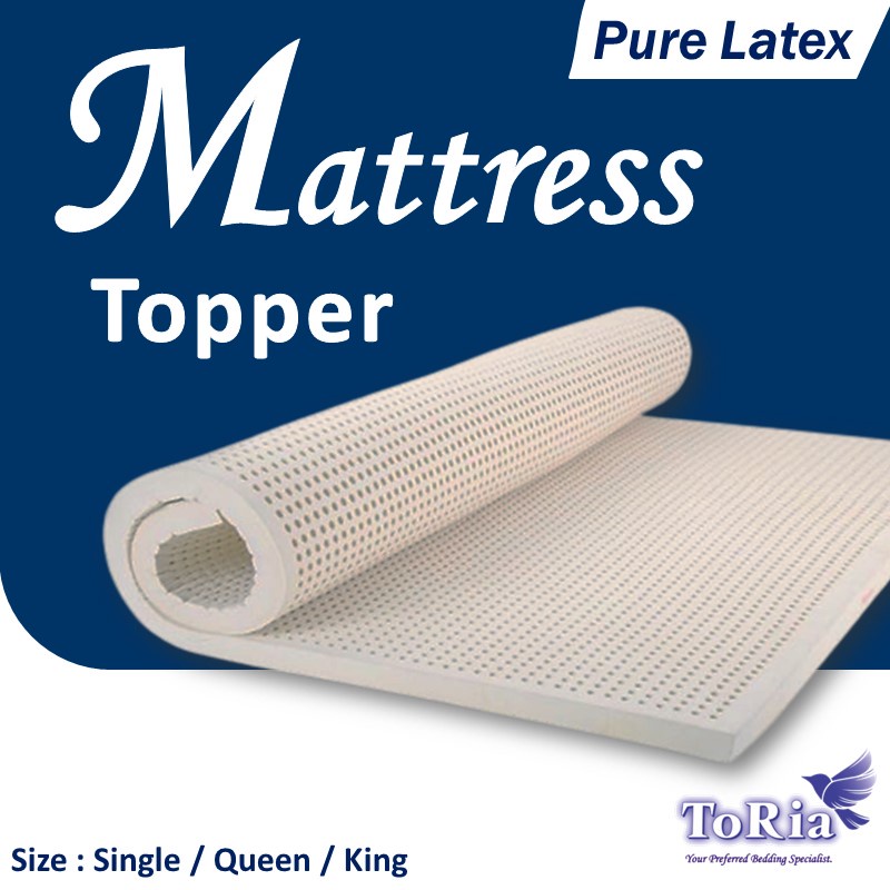 TORIA 100% Natural Latex Topper / Mattress Topper / Pure Latex / Lapik ...