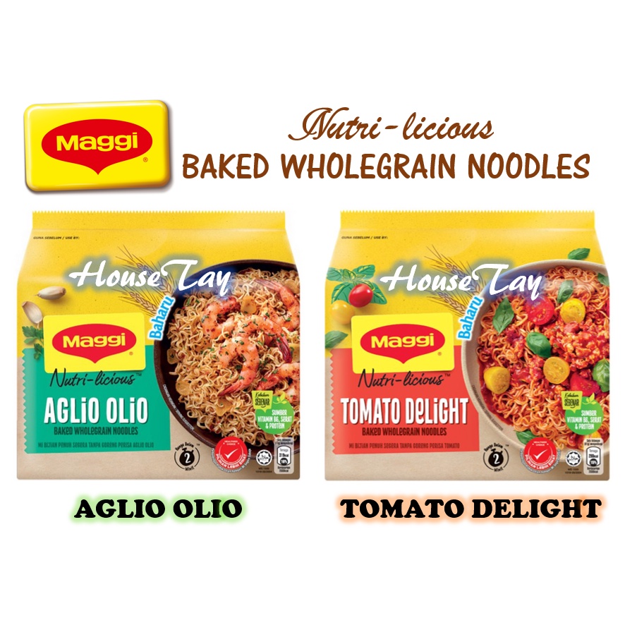 Maggi Nutri-licious Aglio Olio (77g) / Tomato Delight (81g) | Shopee ...