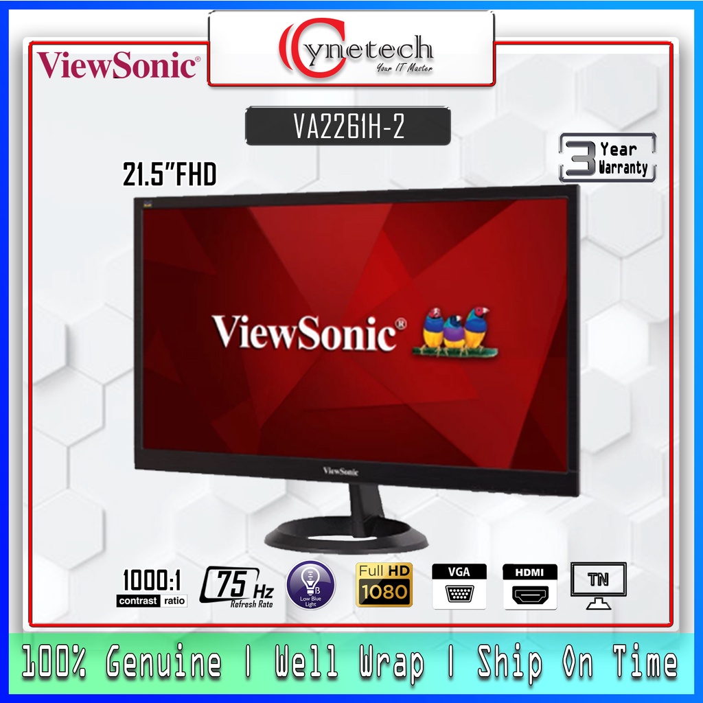 VIEWSONIC MONITOR (21.5") VA2261H-2 VA2261H LED FLAT FULL HD 1920x1080 ...