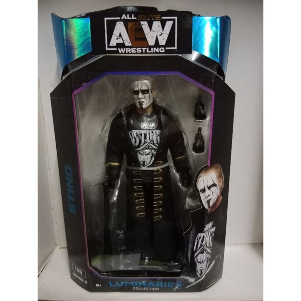 (Box Damaged) Jazwares AEW Unmatched Series 2 Sting Luminaries Collection Wrestling Figure ...