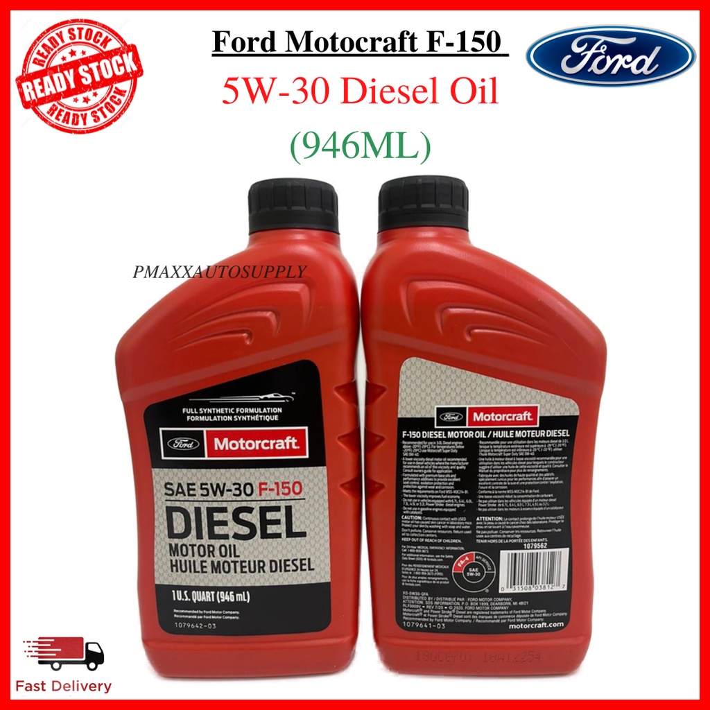 FORD MOTORCRAFT F-150 5W30 DIESEL OIL/MINYAK ENGINE 946 ML Original # ...